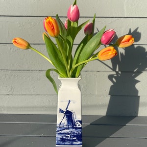 Modern Delft Blue Vase With Fun Bicycle Design - Etsy