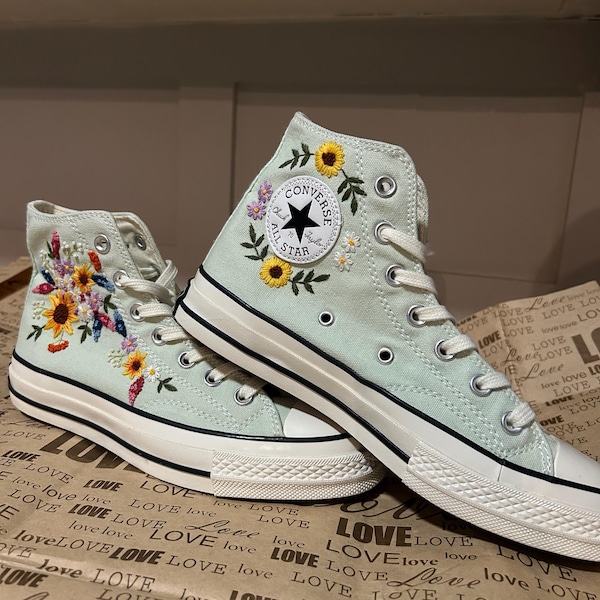 Embroidered Converse/ Converse Custom Constellation Embroidery ...
