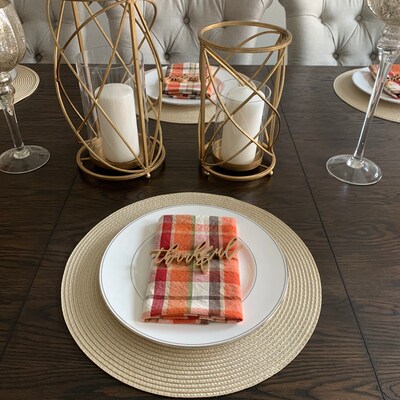 Laser Cut Personalized Place Setting/plate Setting/wedding/engagement ...