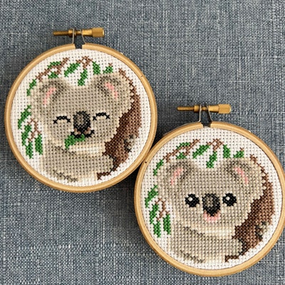 Koala Cross Stitch Pattern PDF Bundle Koala Embroidery Instant Download ...