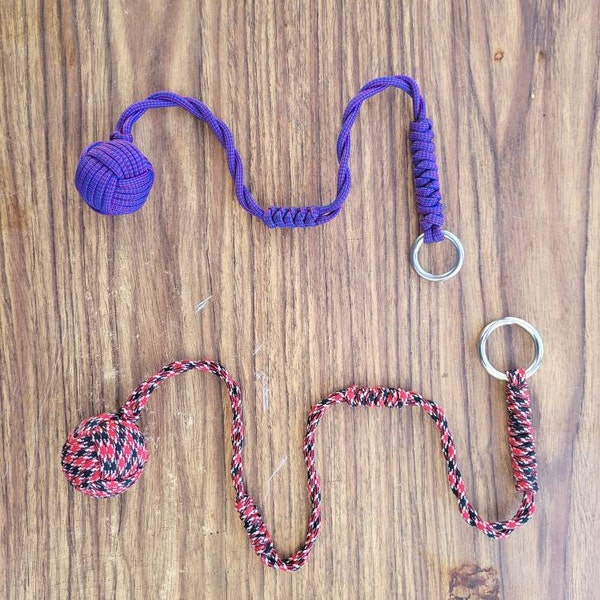 Paracord Monkey Fist sasquatch Fist Short 2 Steel Core - Etsy