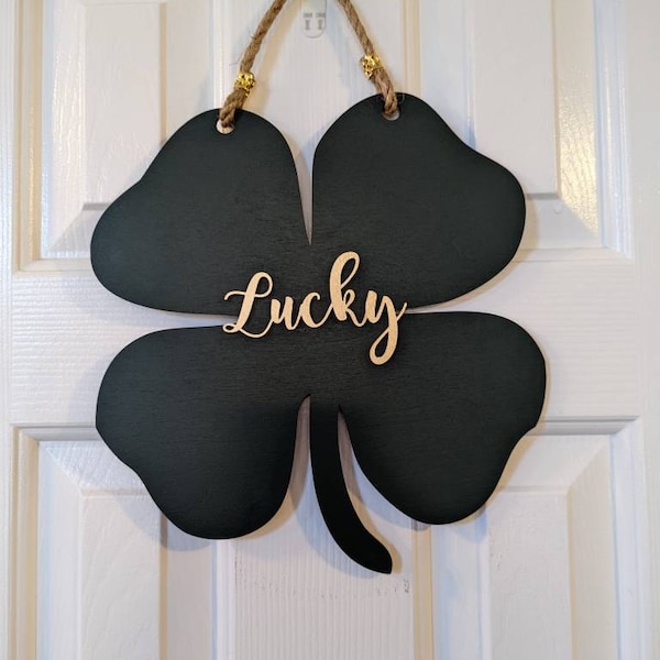 Irish Decor, St. Pattys Door Decor, Shamrock Door Hanger, St. Patricks ...