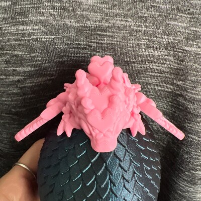 Tiny Heart Dragon, Cinderwing3d, STL File for 3D Printing, STL Print ...