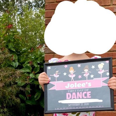 Editable First Day of Dance Sign. Printable First Day of Ballet ...