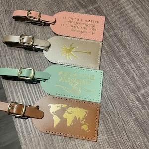 World Map Luggage Tags Wedding Favors Travel Gifts, Bridesmaid Gift ...