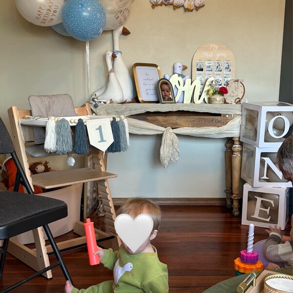 Number and Star Custom Linen Crown for Kids & Children's Birthday ...