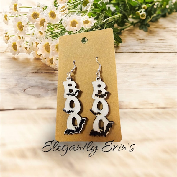 Boo Earrings, Earring Svg Files, Laser Cut Svg, Instant Digital ...
