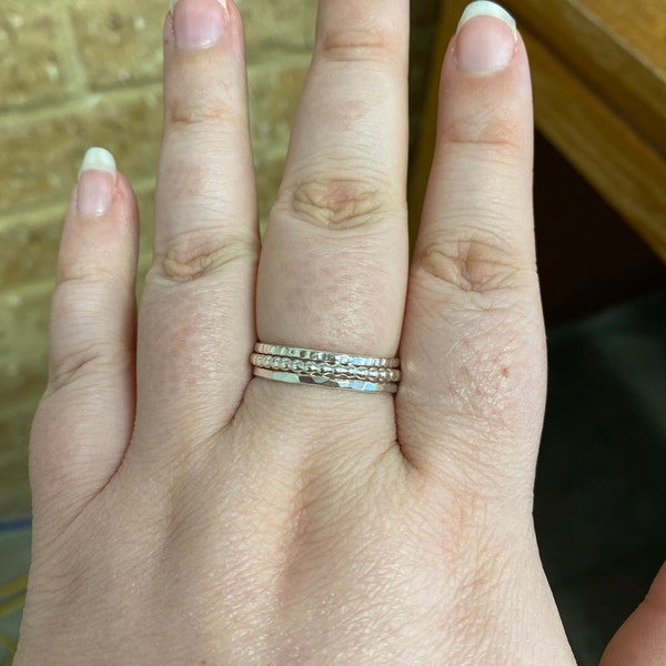 Stackable Rings, Sterling Silver Rings, Stacking Rings, Dainty Rings ...