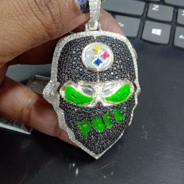 Moissanite Name Pendant/ Breezy Name Iced Moissanite Charm / Iced Name ...