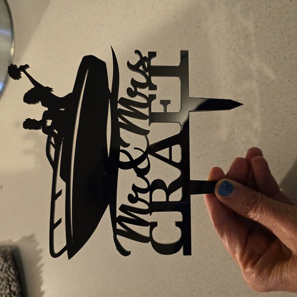 Driving Boat Cake Topper, Nautical Wedding Cake Toppers, Speed Boat ...