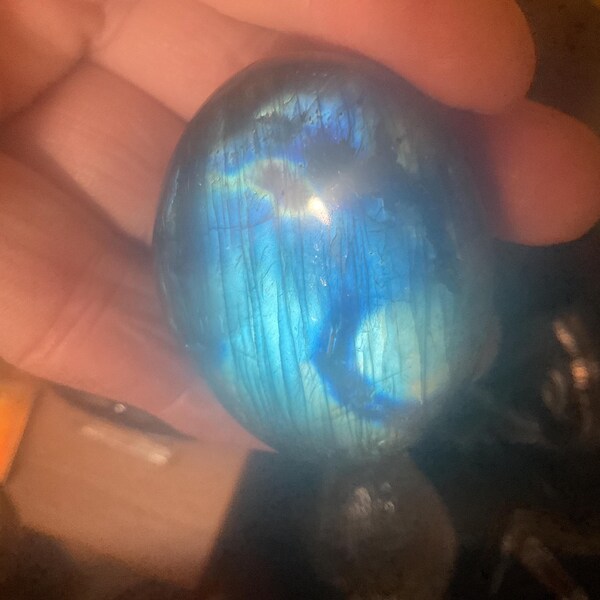 AAA+ Quality Natural Rare Blue, Gold Labradorite Crystal, Super Flashy ...