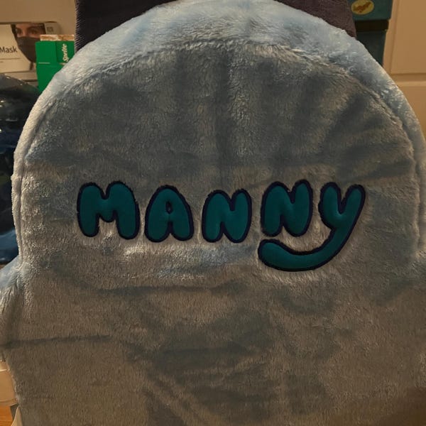 3D Puff Applique Font - Puff Foam Embroidery Font - Bluey Embroidery ...