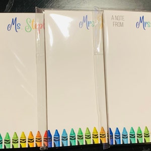 Teacher Personalized Notepad Custom Teacher Notepad Teacher - Etsy