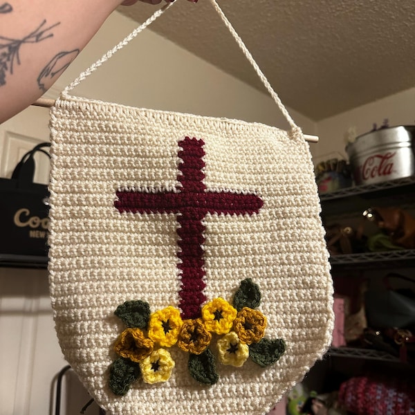 PATTERN: Crochet Cross Tapestry - Etsy