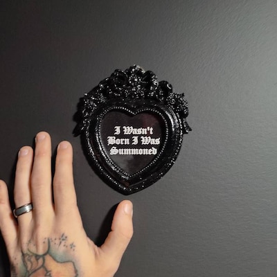 Over My Grave Black Gothic Mini Frame - Etsy