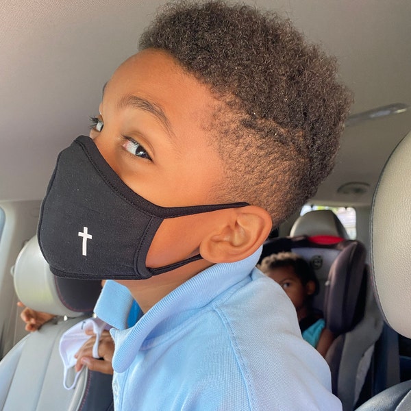 Cross Face Mask,christian Face Mask,washable Face Mask,baptism Gift ...