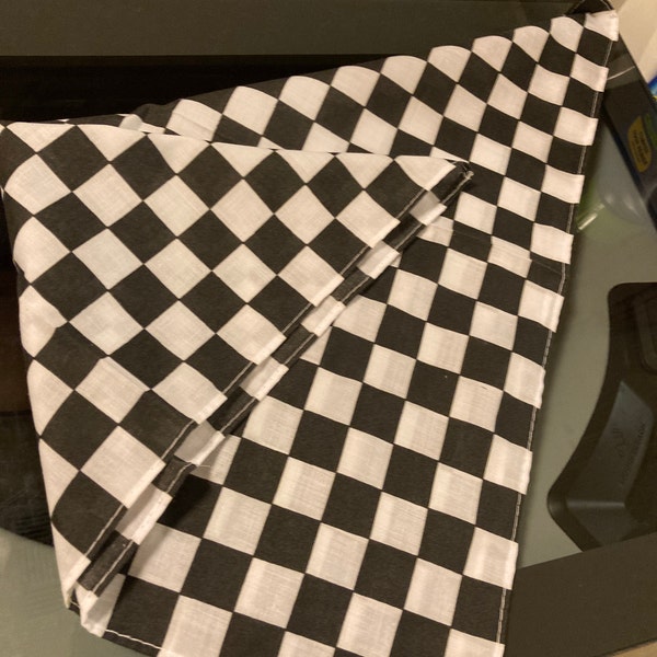 Checkered Bandana / Checkered Flag Bandana - Etsy