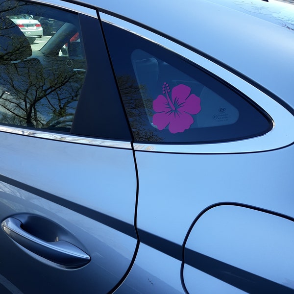 Hibiscus Flower Vinyl Decal Sticker Tropical Flower Car Window