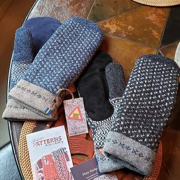 Organic Merino Wool Mittens by Ojbrovantfabrik Skafto Pattern Made in ...