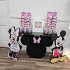 Mouse Head With Bow Cutout, Backdrop Big Decor, Mouse Theme Party ...