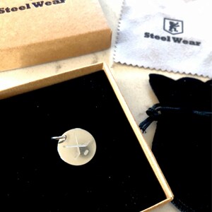 Custom Medallion Necklace, Personalized 20mm Silver Pendant Necklace ...