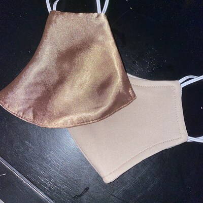 Neutral Cream Beige Face Mask Reusable, Washable, Handmade Fashion ...