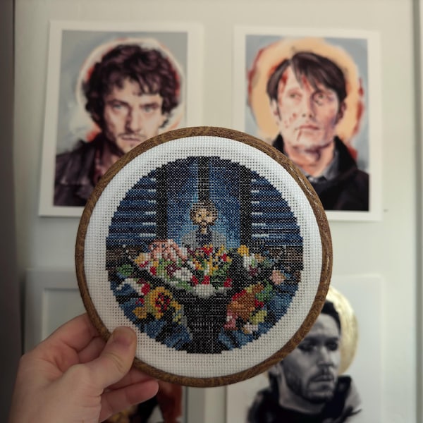 Hannibal Norman Chapel Skull PDF Digital Cross Stitch Pattern for 6 ...