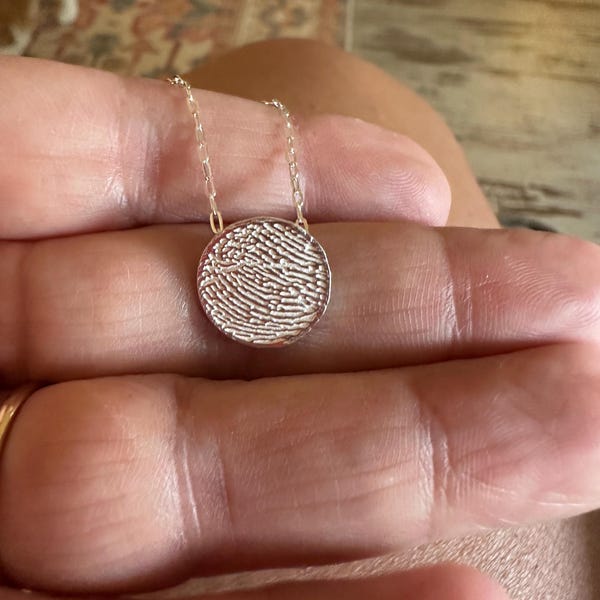 Memorial Fingerprint Sterling Silver Cuff, Thick and Solid Bracelet ...