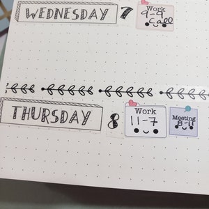 Happy Meeting Reminder Tracker Cute Kawaii Planner Stickers for Erin ...
