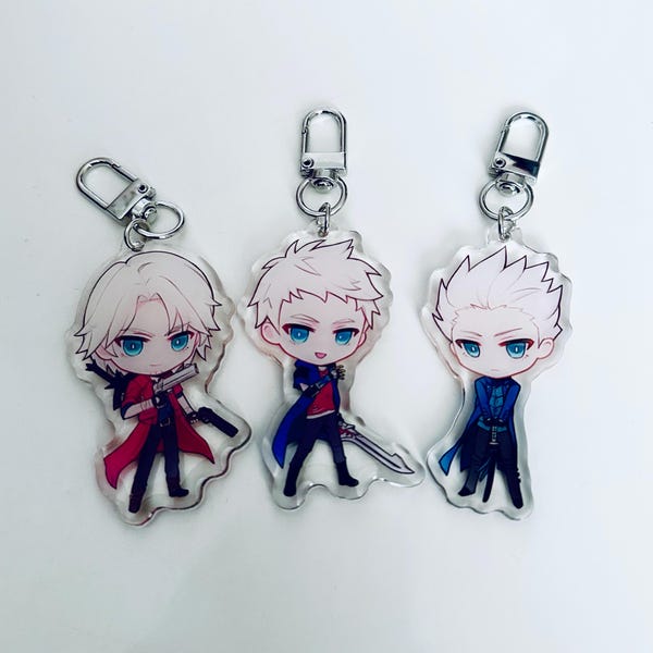 Devil May Cry DMC5 Dante Vergil V Nero Keychains Charms - Etsy