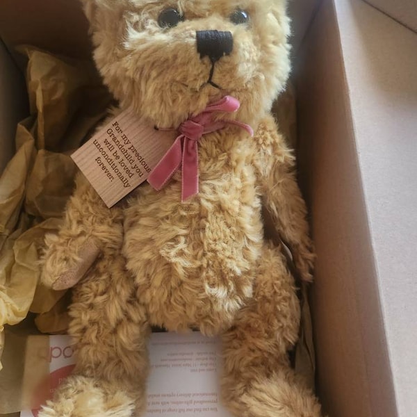 Personalised New Baby Teddy Bear | New Baby Gift | New Born Teddy ...