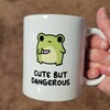 Stabby Frog Mug Frog Mug Cut You Frog Mug Frog Gift Birthday Frog With ...