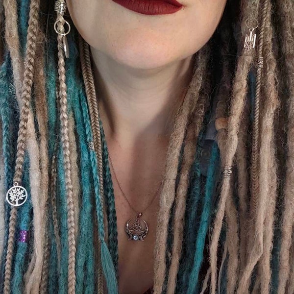 Red/black/white Mix Dreadlocks and Braids/viking Style Synthetic Hair ...
