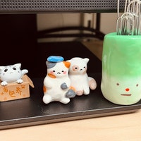 NEW Mini Handmade Desk Pals Cute Forest, Ocean Creatures, Animal Clay ...