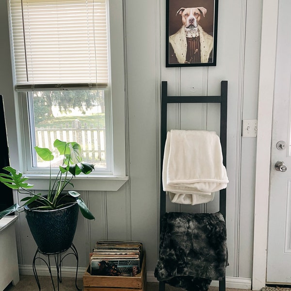 Farmhouse Rustic Blanket Ladder Quilt Ladder Decorative - Etsy