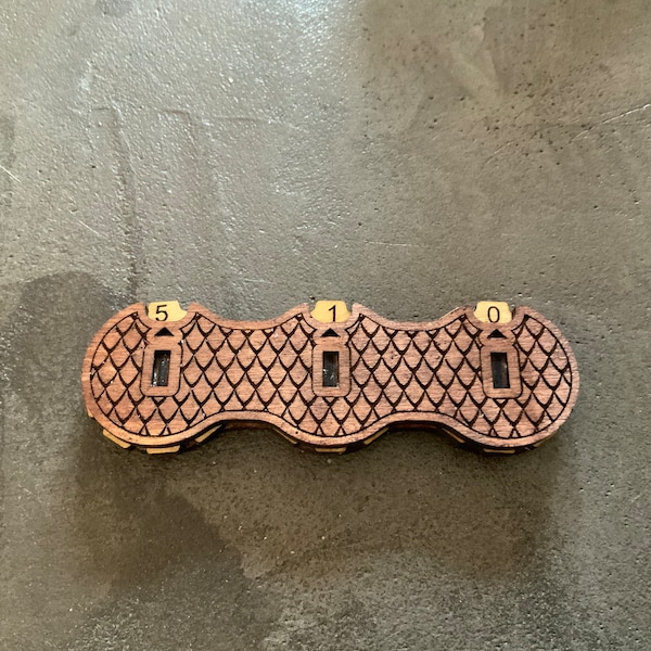Dragon Scale Hp/life Counter, Laser Cut Files (svg, Pdf, Cdr) - Etsy