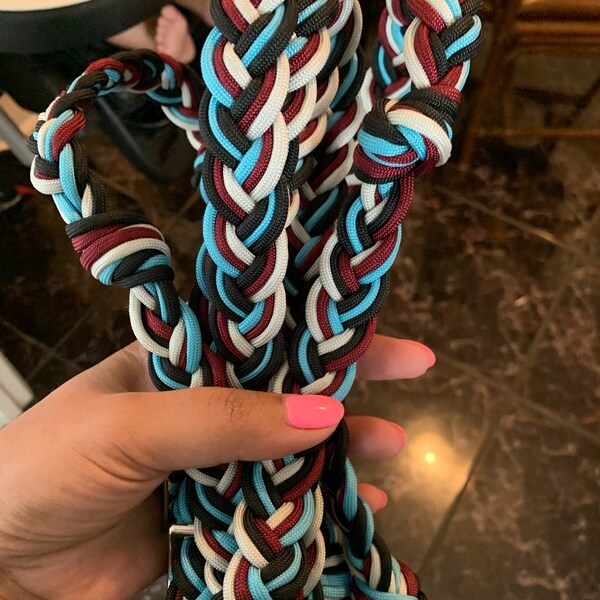 Custom Reins, Barrel Reins, Knotted Barrel Reins, Turquoise Reins ...