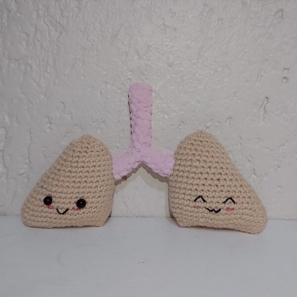 Anatomical Lungs Crochet Pattern! PATTERN ONLY Instant DOWNLOAD ...