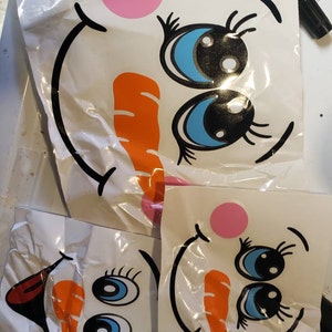 Cartoon Faces Vinyl Decal Sticker - Etsy