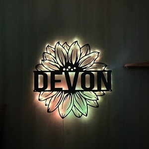 Masonic Monogram Metal Wall Art LED Lights, Custom Masonic Metal Sign ...