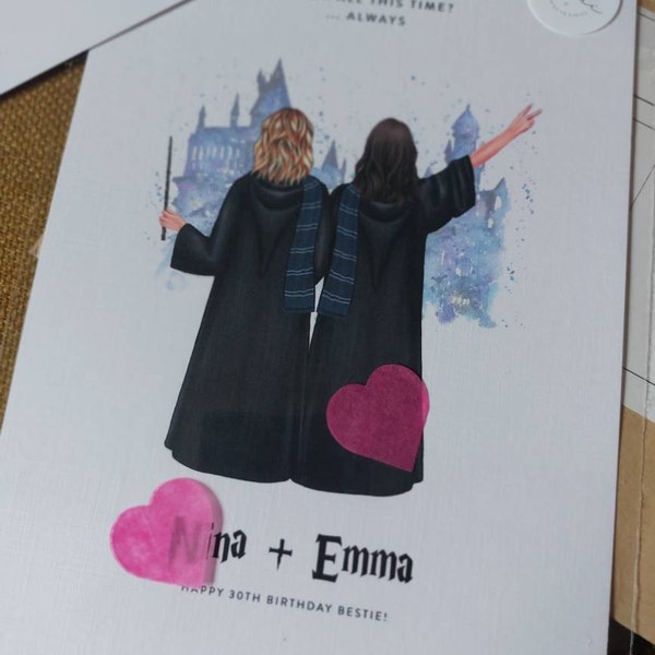 3 Bester Freund Print | Individuell, Personalisiert | Geburtstag oder ...