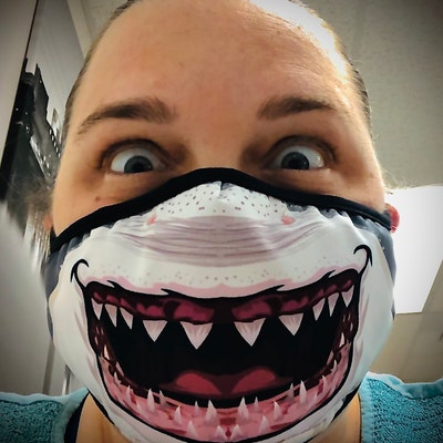 Great White Face Mask - Etsy