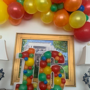Mosaic Question Mark From Balloons | Etsy