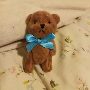 Very Tiny Soft Fuzzy Stuffed Teddy Bear for 6yrs or Older | Etsy