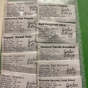 Pepper Organic Seed Kit Sweet Banana, Habanero, Sweet Pepper, Cayenne ...