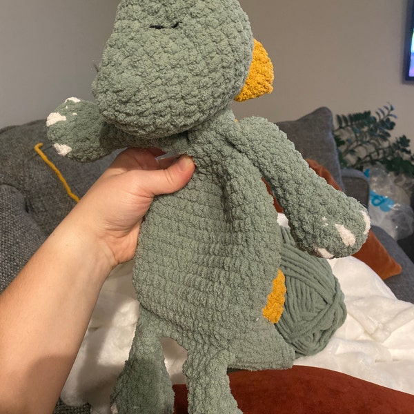 Sleepy Snuggle-saurus Rag Doll Crochet PATTERN / Rag Doll Pattern ...