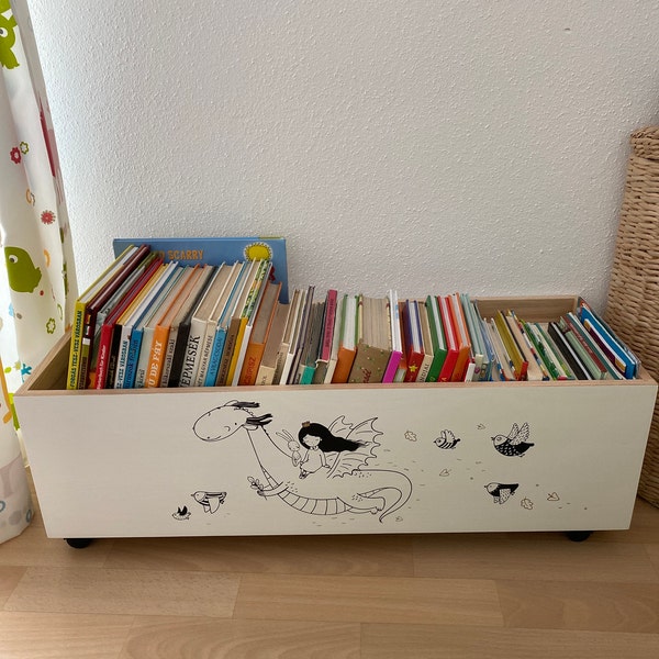 Once Upon a Time Book Box, Nursery Decor, Book Bin, Baby Gift, Toy Box ...