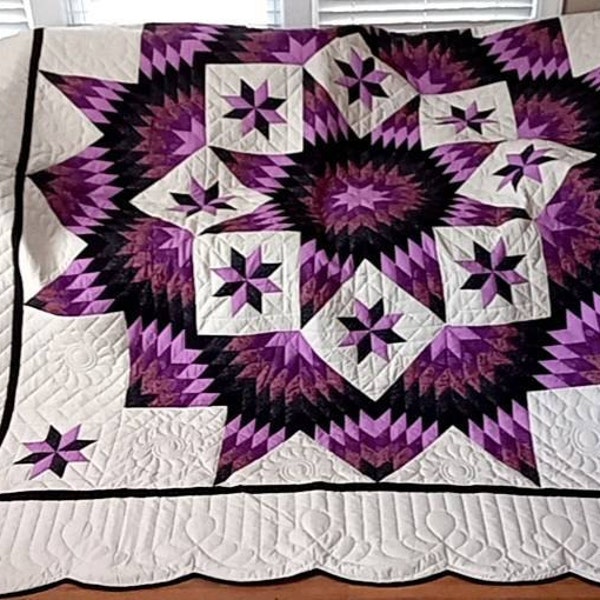 King Size, Amish Quilt, Boston Commons, Amish Handstitched Quilt ...