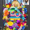 Fiesta Piñata Wreath Attachment With Fiesta Colors and Loads of Details ...
