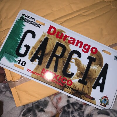 Durango Mexico License Plate 01 - Etsy